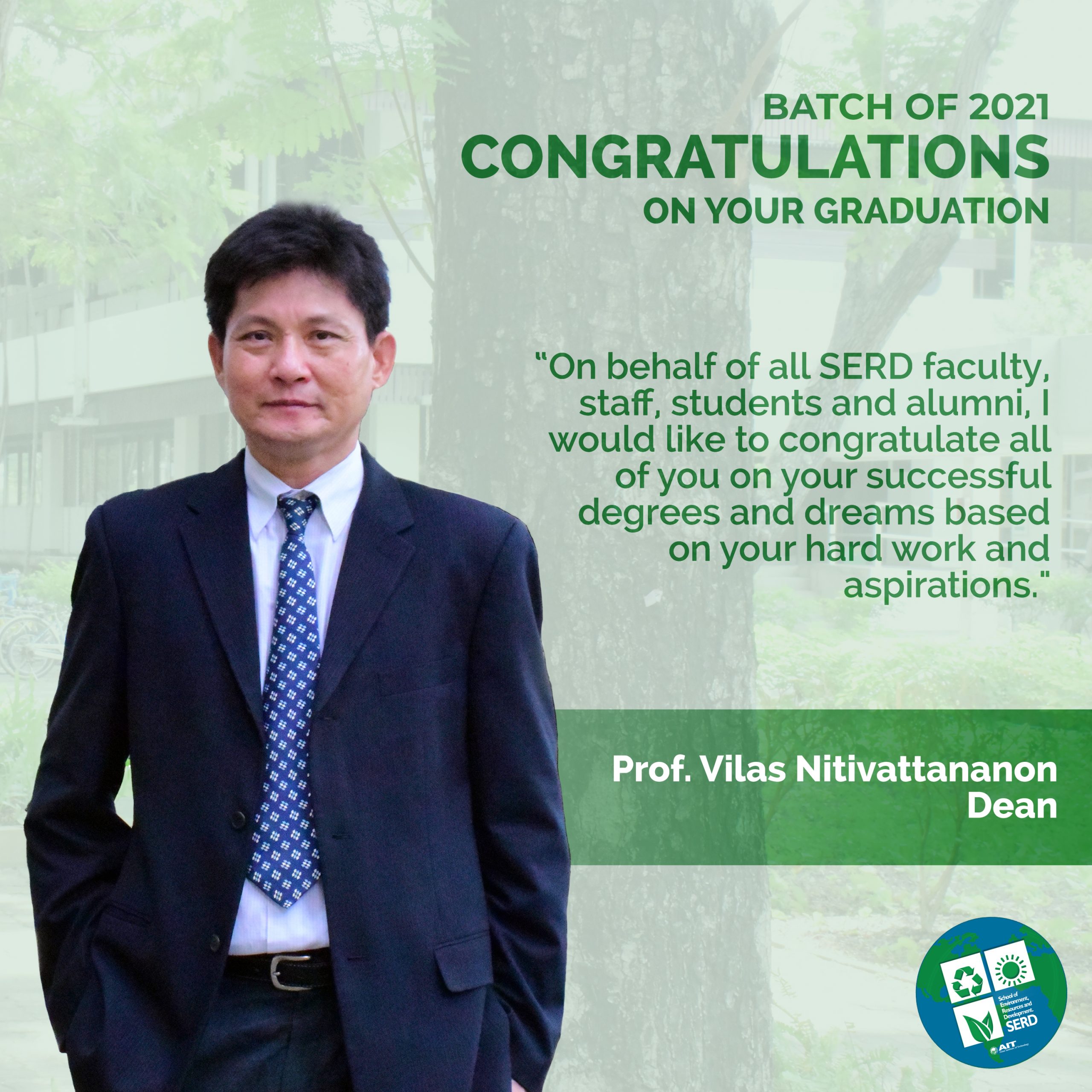 Graduation message from the Dean to all graduating students from The ...