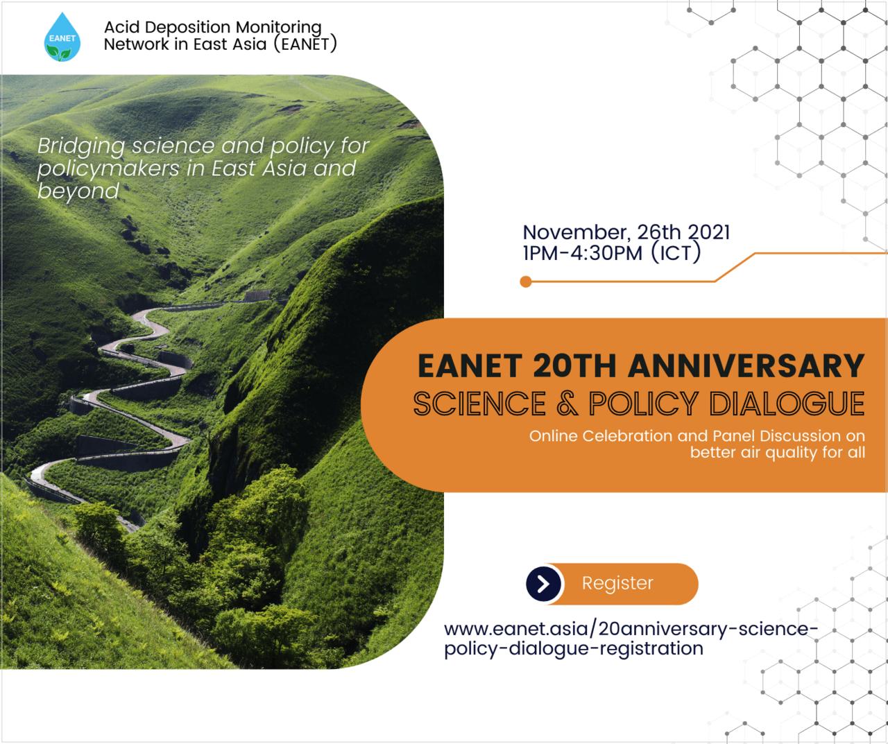 EANET 20th Anniversary and Science & Policy Dialogue - Asian Institute ...