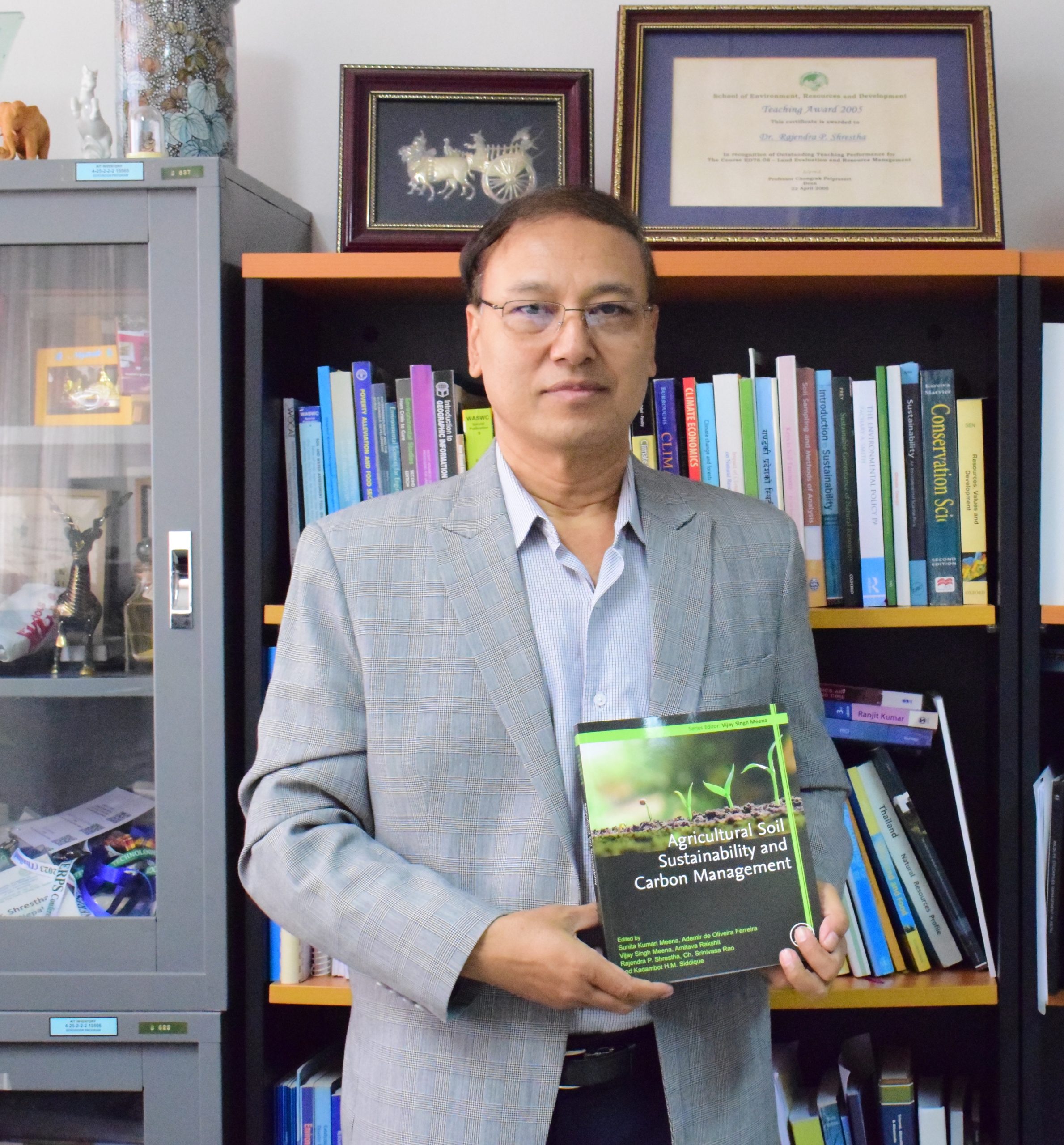 Professor Rajendra P. Shrestha and the Co-editors Jointly Edited the ...