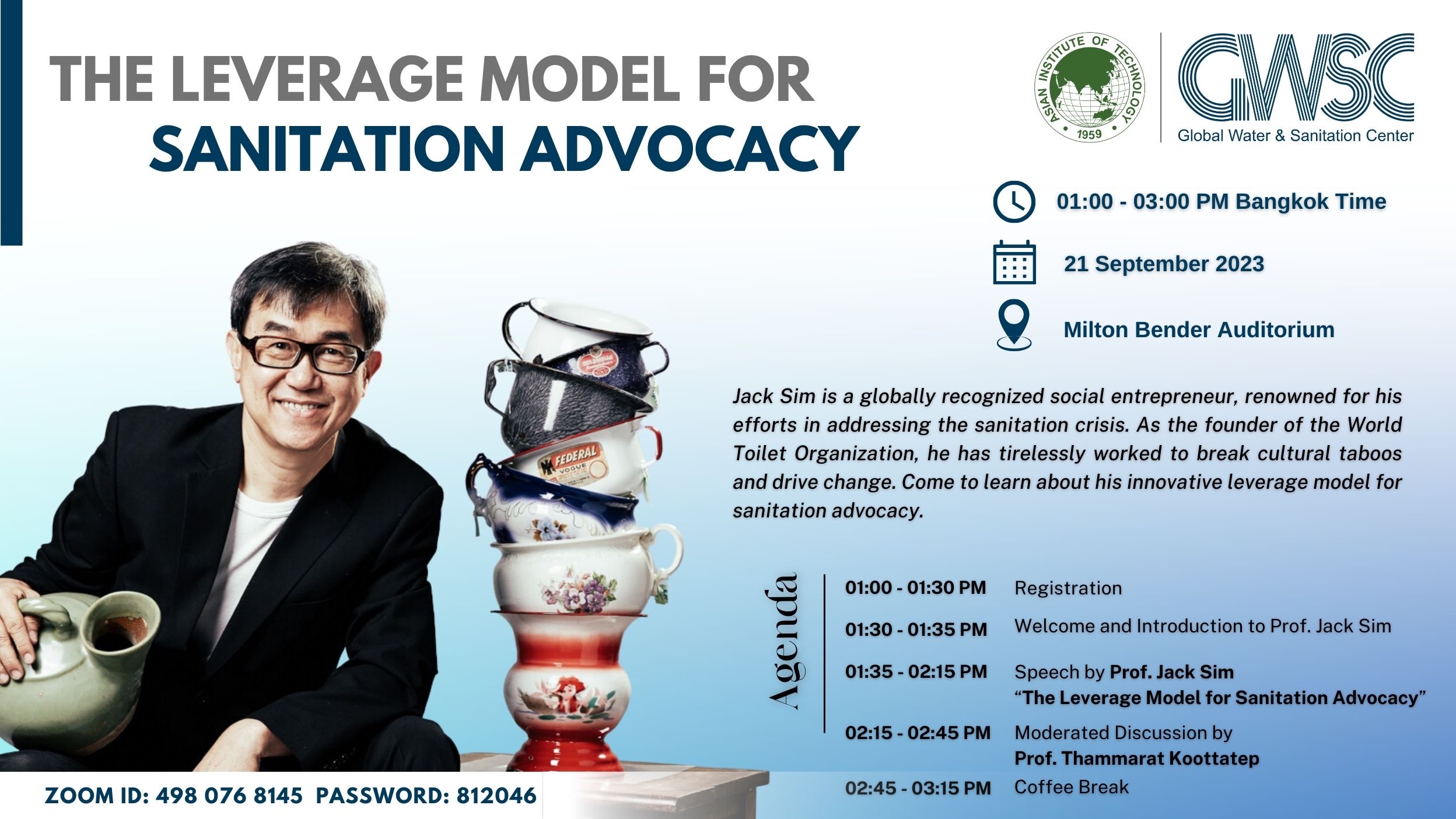The Leverage Model for Sanitation Advocacy: An Exclusive Session with ‘Mr. Toilet’, Prof. Jack ...