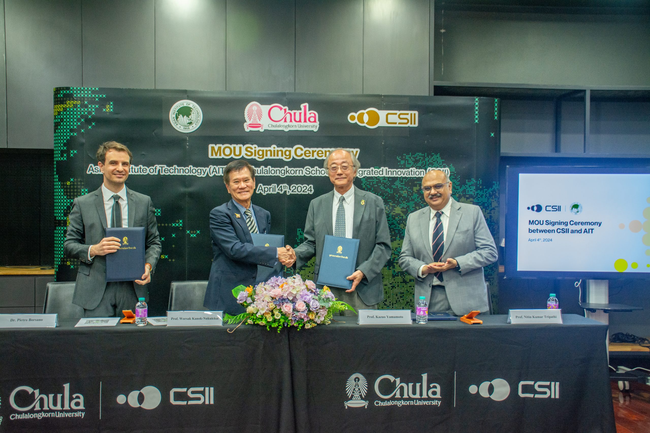 AIT and Chulalongkorn School of Integrated Innovation (CSII ...