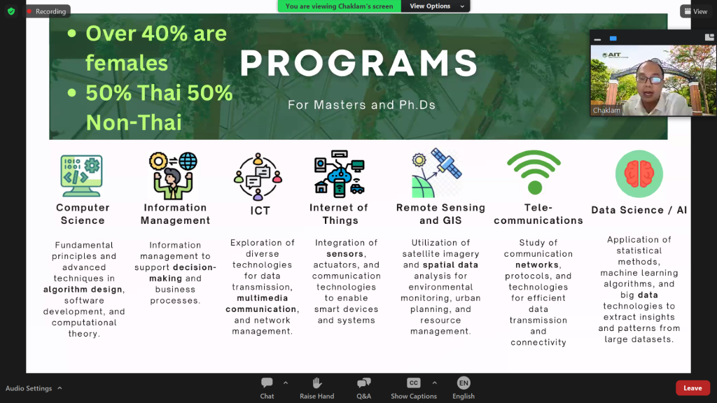 AIT joins the Ministry of Digital Economy and Society, NBTC and ITU to mark “Girls in ICT Day ...