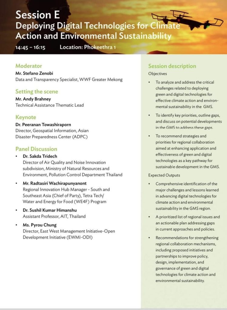 AIT SERD Participated in the 6th Greater Mekong Subregion (GMS ...