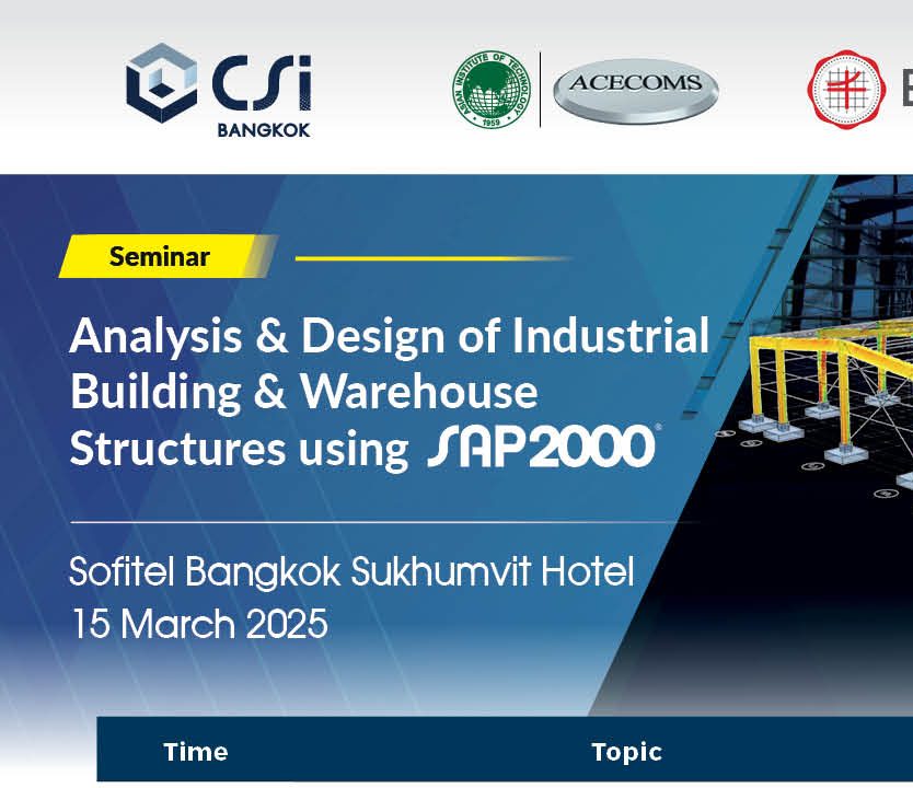 Hybrid Seminar on Analysis & Design of Industrial & Warehouse Structures using SAP2000 - Asian ...