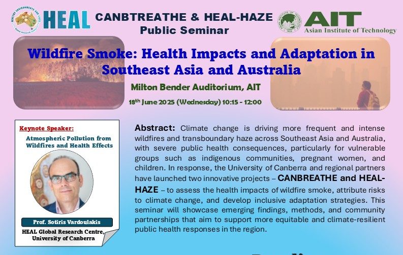 Public Seminar: “Wildfire Smoke: Health Impacts and Adaptation in ...